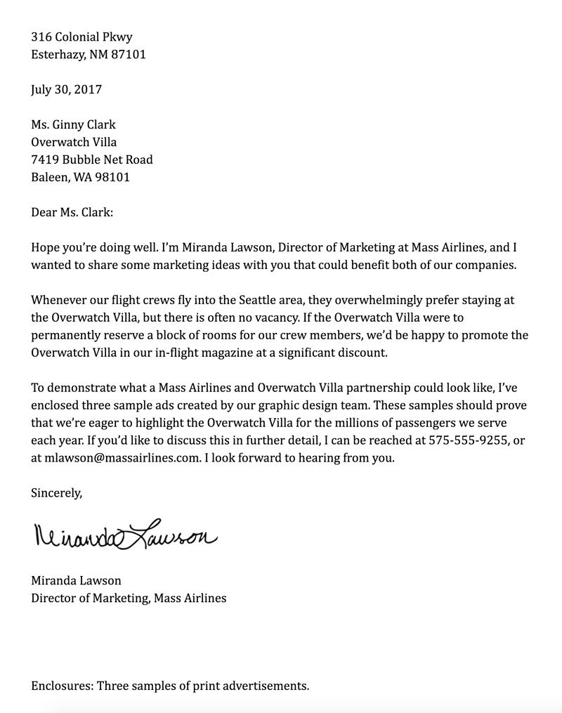 How To Write A Business Letter Examples Business Letter Format