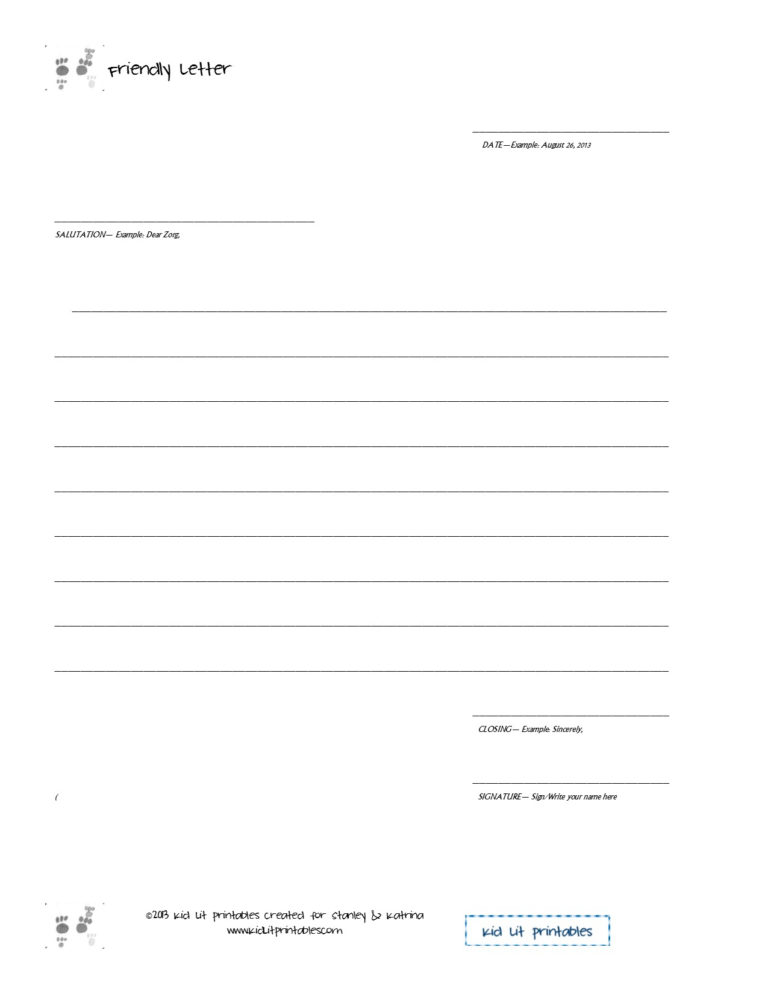 Business Letter Template Blank - Business Letter Format