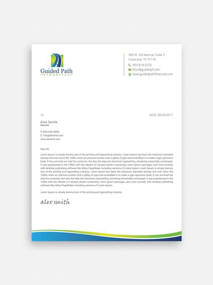 Business Letterhead PDF - Business Letter Format