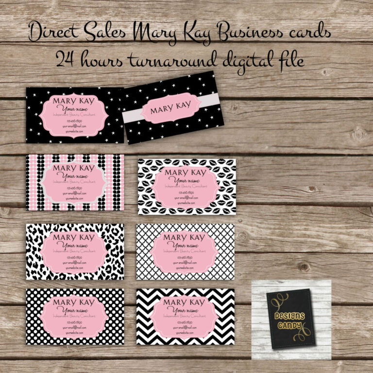 Printable Mary Kay Business Cards - Business Letter Format