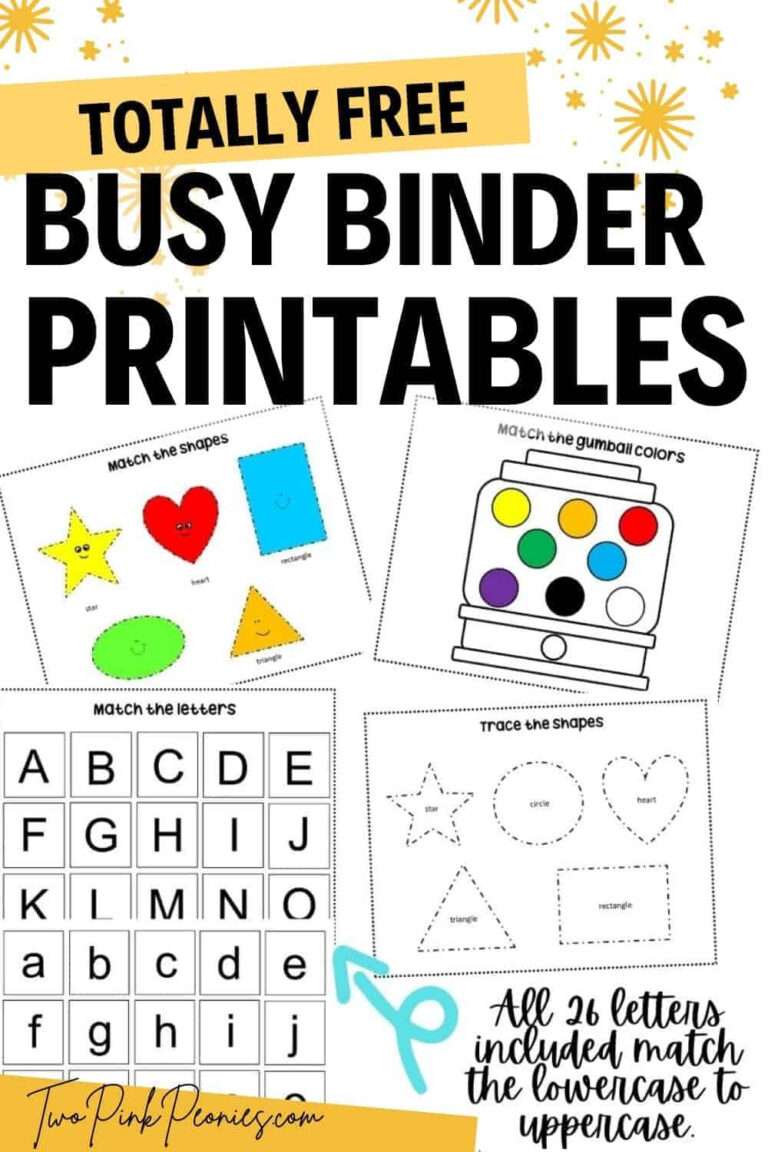 Free Printable Busy Book Pages - Business Letter Format