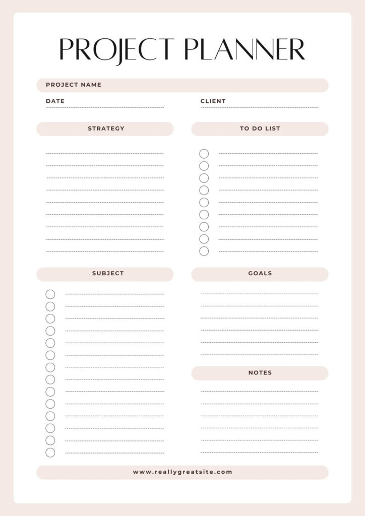 Printable Business Planner Pages - Business Letter Format