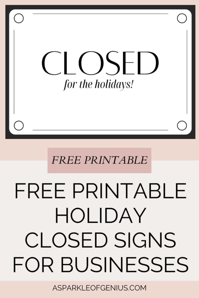 Printable Signs For Business - Business Letter Format