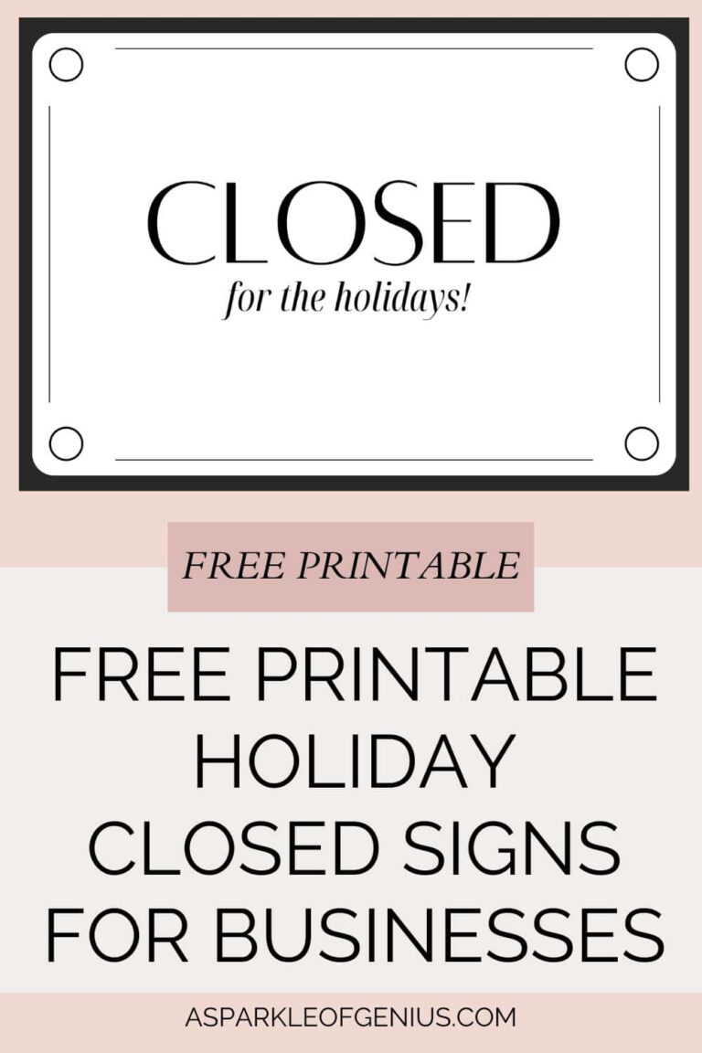 Printable Signs For Business - Business Letter Format