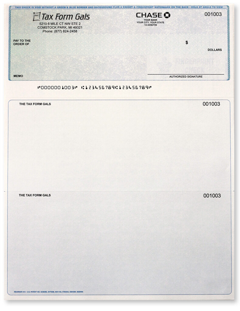 Order Printable Business Checks - Business Letter Format